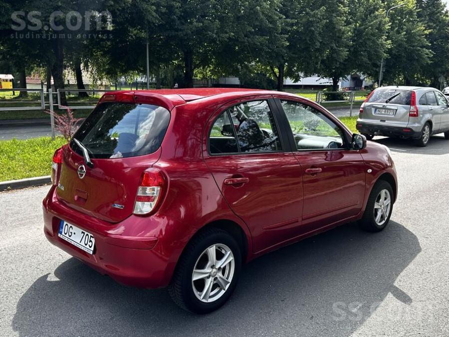 Red Nissan Micra 2012 in Riga, with an engine capacity of 1.20 L and mileage of 130 thousand km for 3500 €, photo 4 on AUTOMOTO.COM.LV