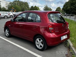 Red Nissan Micra 2012 in Riga, with an engine capacity of 1.20 L and mileage of 130 thousand km for 3500 €, photo 6 on AUTOMOTO.COM.LV