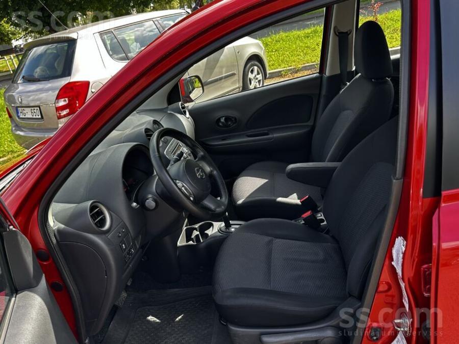Red Nissan Micra 2012 in Riga, with an engine capacity of 1.20 L and mileage of 130 thousand km for 3500 €, photo 8 on AUTOMOTO.COM.LV