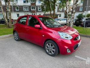 Red Nissan Micra 2013 in Riga, with an engine capacity of 1.20 L and mileage of 86 thousand km for 2800 €, photo  on AUTOMOTO.COM.LV