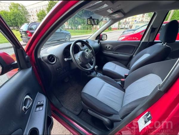 Sarkans Nissan Micra 2013 Rīga, ar dzinēja tilpumu 1.20 L un nobraukumu 86 tūkst. km par 2800 €, foto 7 vietnē AUTOMOTO.COM.LV