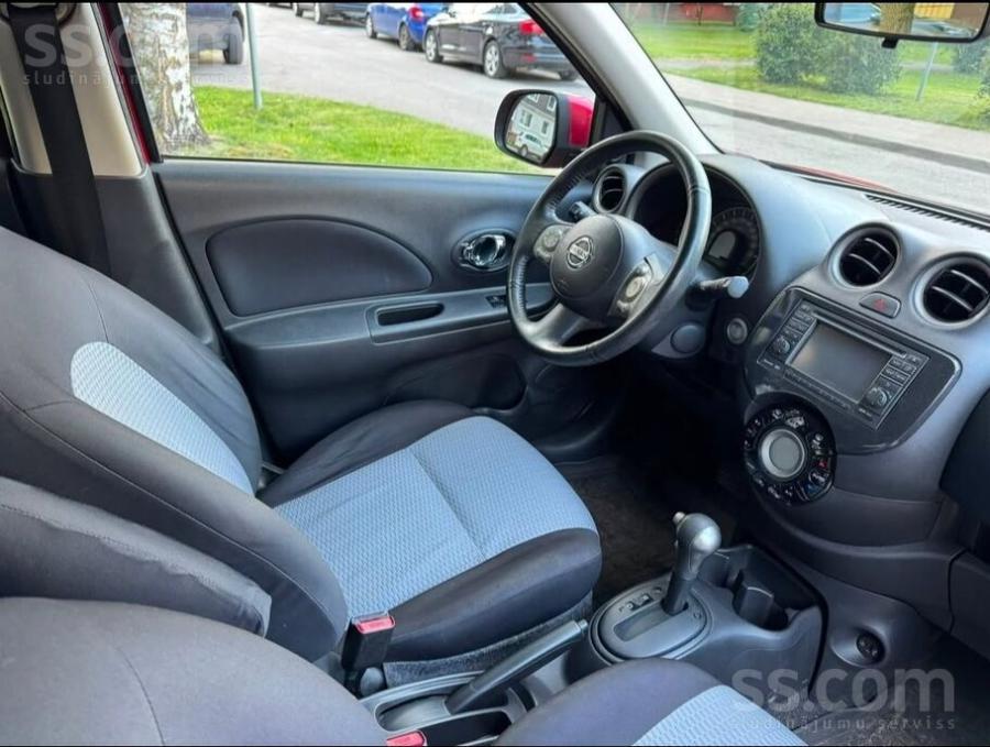 Sarkans Nissan Micra 2013 Rīga, ar dzinēja tilpumu 1.20 L un nobraukumu 86 tūkst. km par 2800 €, foto 12 vietnē AUTOMOTO.COM.LV