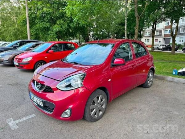 Red Nissan Micra 2013 in Riga, with an engine capacity of 1.20 L and mileage of 86 thousand km for 2800 €, photo 4 on AUTOMOTO.COM.LV