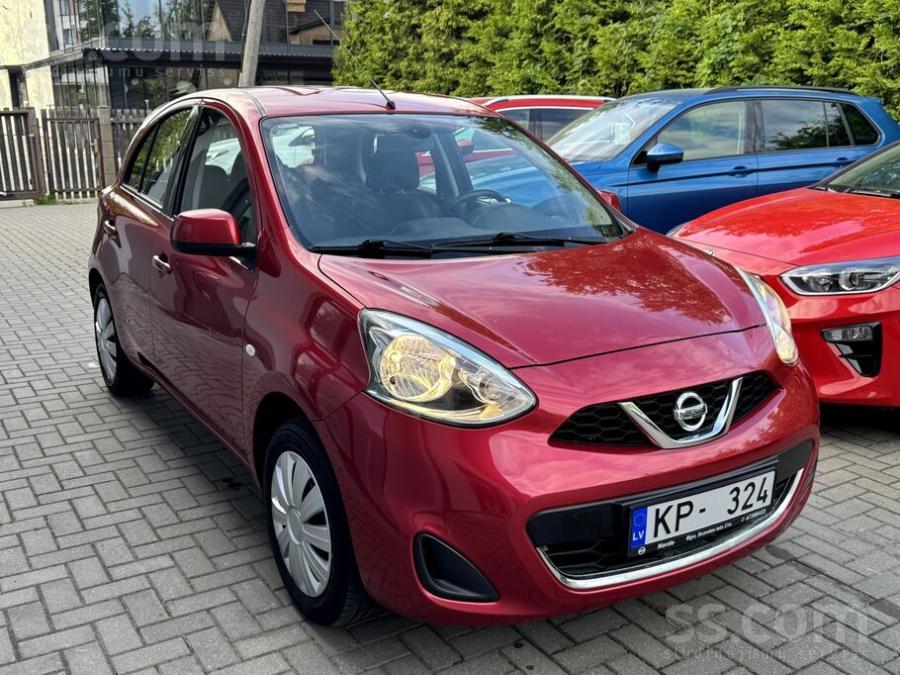 Red Nissan Micra 2017 in Riga, with an engine capacity of 1.20 L and mileage of 95 thousand km for 5400 €, photo 3 on AUTOMOTO.COM.LV