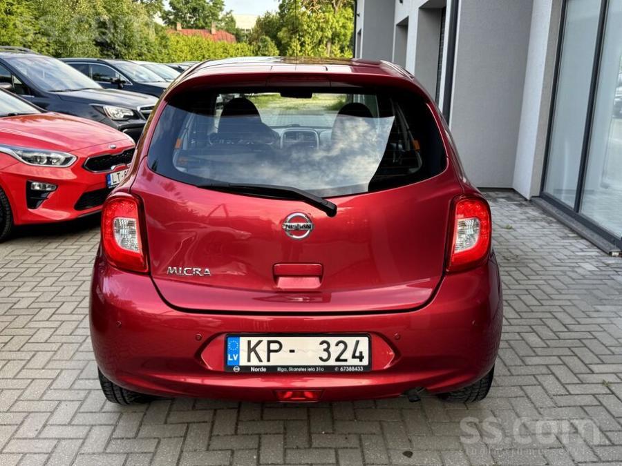 Red Nissan Micra 2017 in Riga, with an engine capacity of 1.20 L and mileage of 95 thousand km for 5400 €, photo 7 on AUTOMOTO.COM.LV