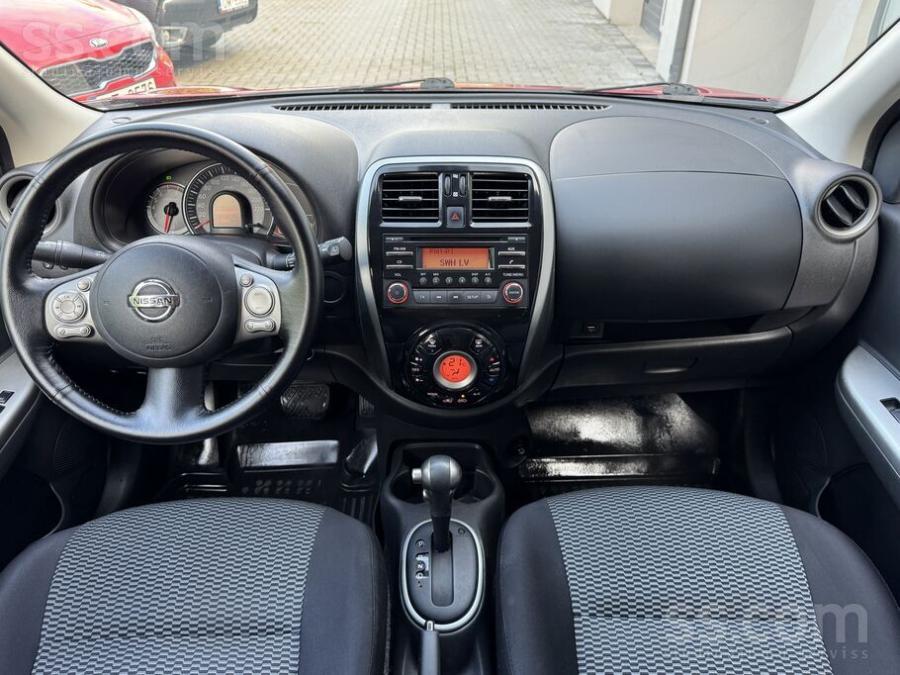 Red Nissan Micra 2017 in Riga, with an engine capacity of 1.20 L and mileage of 95 thousand km for 5400 €, photo 13 on AUTOMOTO.COM.LV