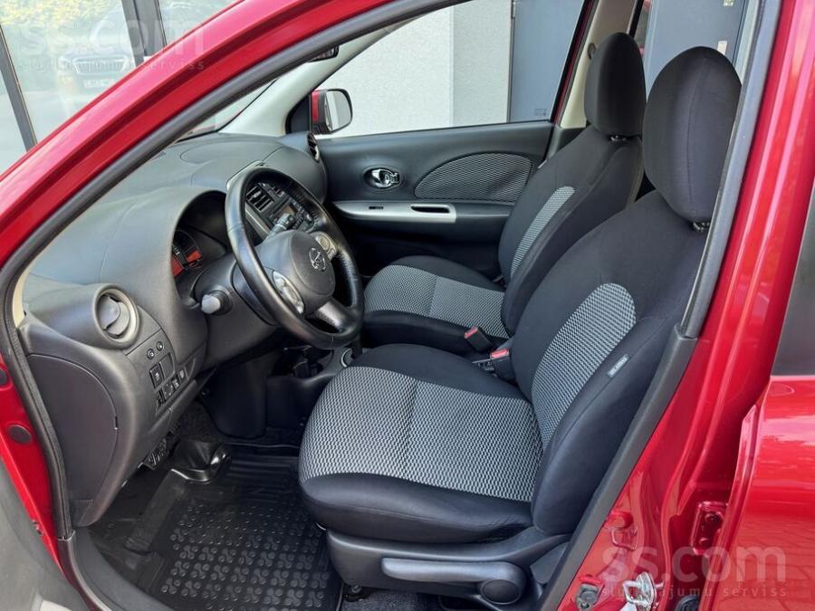 Red Nissan Micra 2017 in Riga, with an engine capacity of 1.20 L and mileage of 95 thousand km for 5400 €, photo 15 on AUTOMOTO.COM.LV