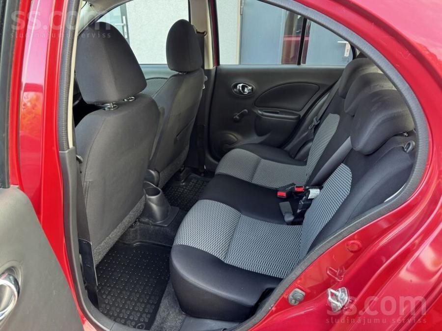 Red Nissan Micra 2017 in Riga, with an engine capacity of 1.20 L and mileage of 95 thousand km for 5400 €, photo 16 on AUTOMOTO.COM.LV