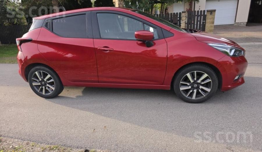 Red Nissan Micra 2018 in Riga, with an engine capacity of 1.00 L and mileage of 135 thousand km for 6800 €, photo 6 on AUTOMOTO.COM.LV