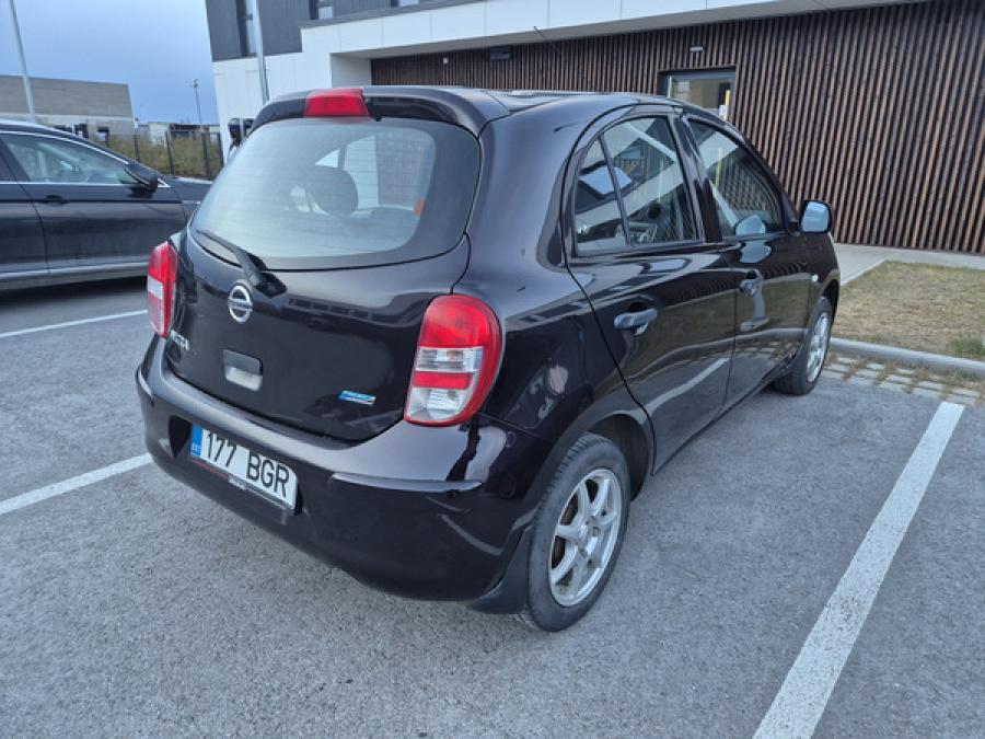 Violet Nissan Micra 2012 in Tallinn, with an engine capacity of 1.20 L and mileage of 93 thousand km for 4500 €, photo 3 on AUTOMOTO.COM.LV
