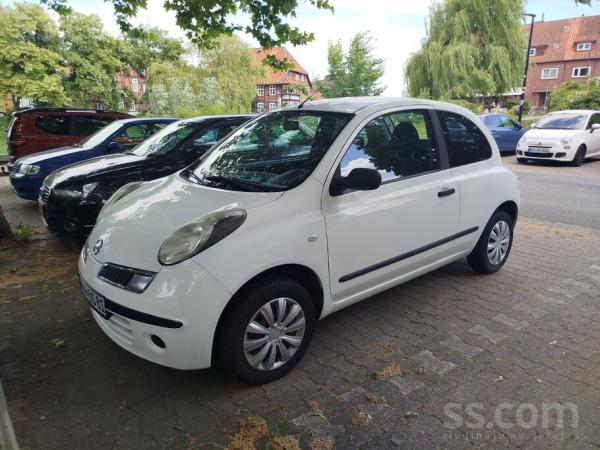 White Nissan Micra 2008 in Valmiera, with an engine capacity of 1.20 L and mileage of 184 thousand km for 2100 €, photo 1 on AUTOMOTO.COM.LV