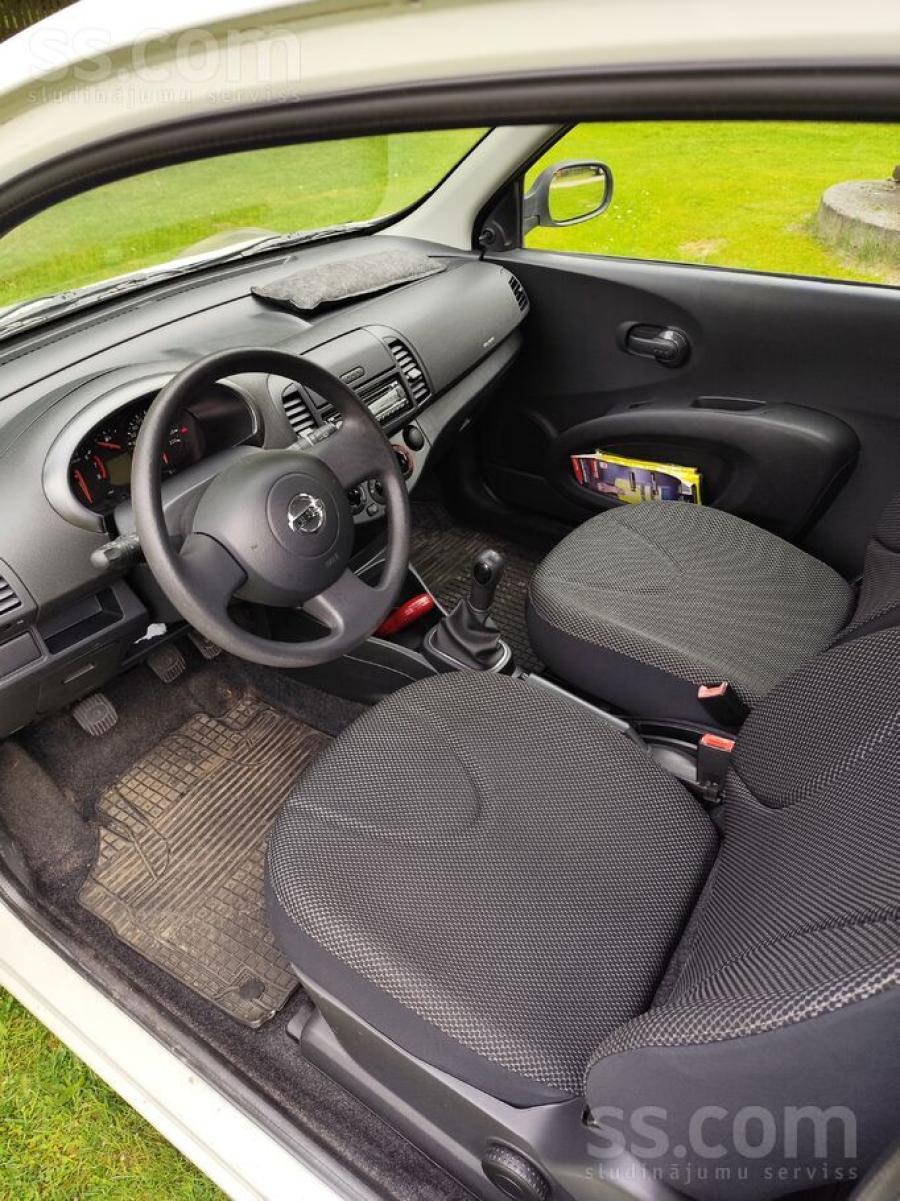 White Nissan Micra 2008 in Valmiera, with an engine capacity of 1.20 L and mileage of 184 thousand km for 2100 €, photo 17 on AUTOMOTO.COM.LV