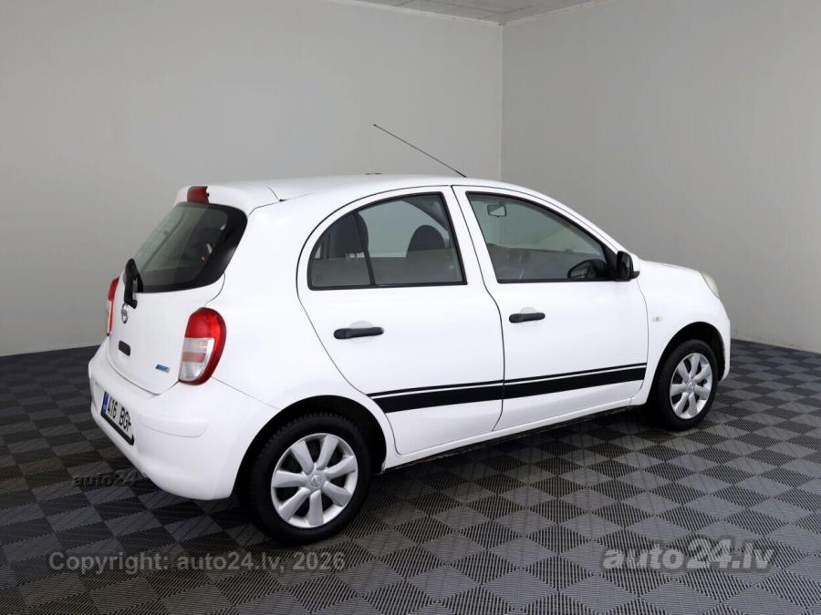 White Nissan Micra 2012 in Tallinn, with an engine capacity of 1.20 L and mileage of 192 thousand km for 2299 €, photo 3 on AUTOMOTO.COM.LV