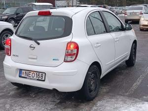 White Nissan Micra 2012 in Vilnius, with an engine capacity of 1.20 L and mileage of 94 thousand km for 3200 €, photo 4 on AUTOMOTO.COM.LV