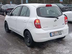 White Nissan Micra 2012 in Vilnius, with an engine capacity of 1.20 L and mileage of 94 thousand km for 3200 €, photo 5 on AUTOMOTO.COM.LV