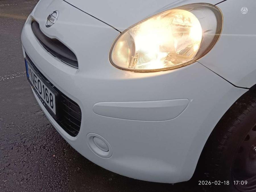 White Nissan Micra 2012 in Vilnius, with an engine capacity of 1.20 L and mileage of 94 thousand km for 3200 €, photo 6 on AUTOMOTO.COM.LV