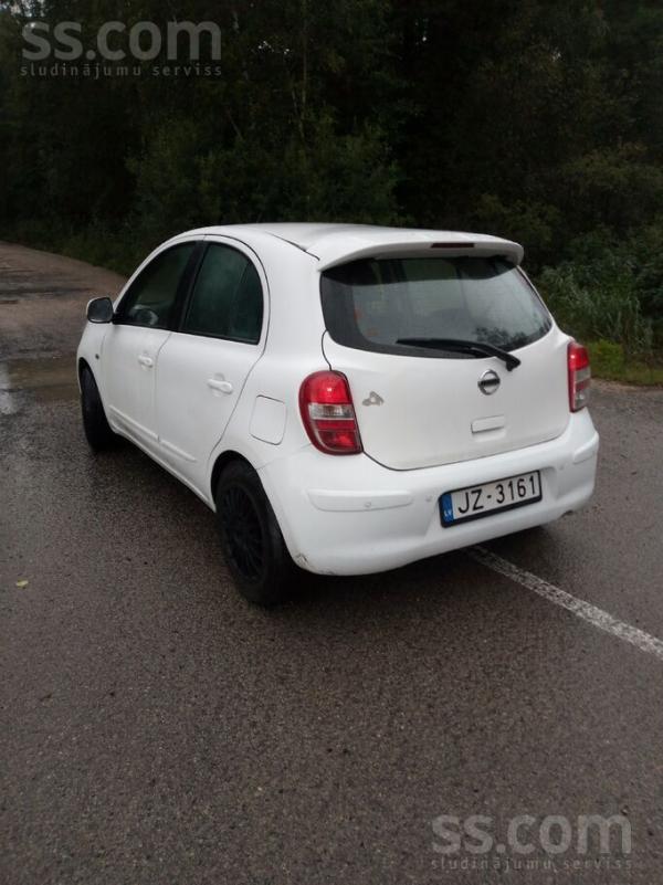 Balts Nissan Micra 2012 Rīga, ar dzinēja tilpumu 1.20 L un nobraukumu 138 tūkst. km par 1950 €, foto 1 vietnē AUTOMOTO.COM.LV