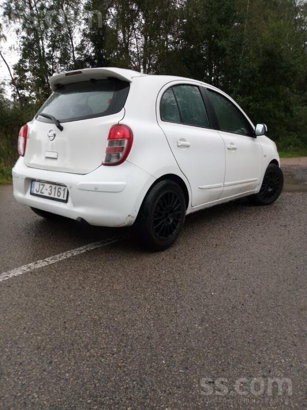 Balts Nissan Micra 2012 Rīga, ar dzinēja tilpumu 1.20 L un nobraukumu 138 tūkst. km par 1950 €, foto 3 vietnē AUTOMOTO.COM.LV