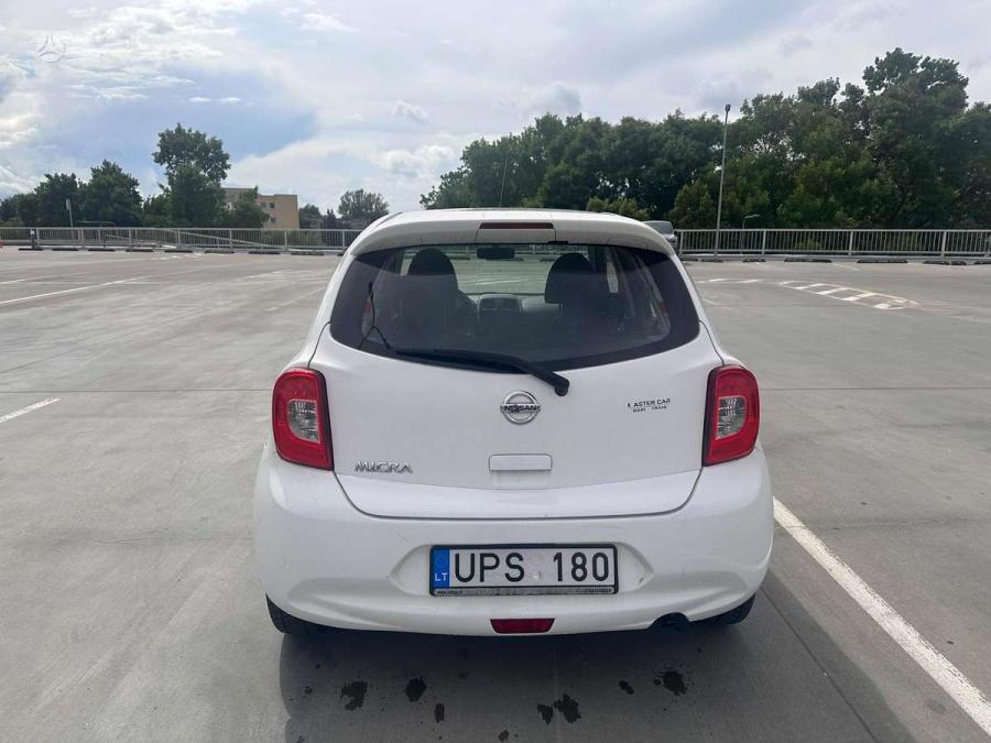 Balts Nissan Micra 2013 Viļņa, ar dzinēja tilpumu 1.20 L un nobraukumu 116 tūkst. km par 1550 €, foto 3 vietnē AUTOMOTO.COM.LV