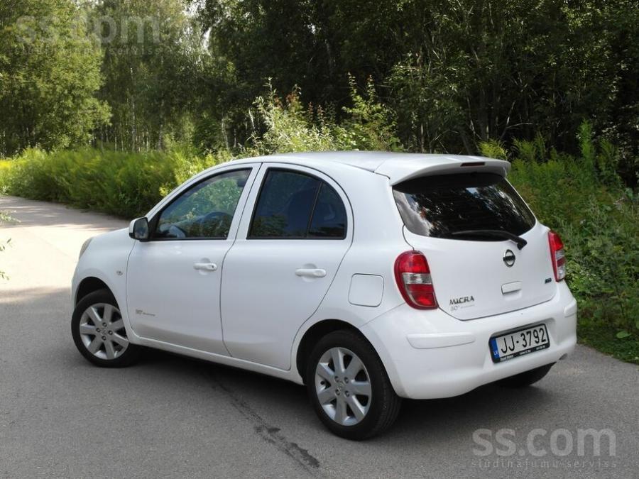 Balts Nissan Micra 2013 Rīga, ar dzinēja tilpumu 1.20 L un nobraukumu 188 tūkst. km par 1650 €, foto 3 vietnē AUTOMOTO.COM.LV