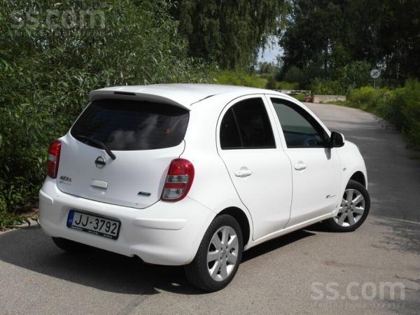 Balts Nissan Micra 2013 Rīga, ar dzinēja tilpumu 1.20 L un nobraukumu 188 tūkst. km par 1650 €, foto 3 vietnē AUTOMOTO.COM.LV