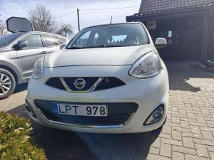 White Nissan Micra 2014 in Vilnius, with an engine capacity of 1.20 L and mileage of 131 thousand km for 5900 €, photo  on AUTOMOTO.COM.LV
