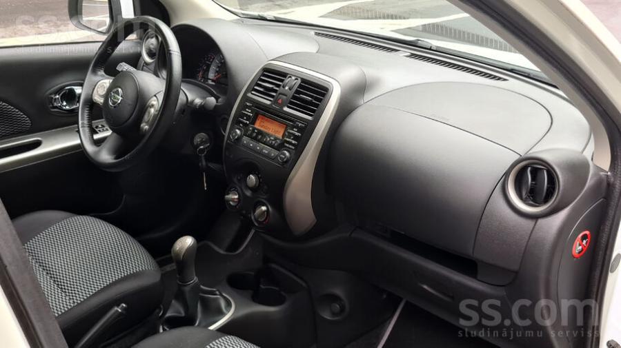 Balts Nissan Micra 2014 Rīga, ar dzinēja tilpumu 1.20 L un nobraukumu 100 tūkst. km par 6350 €, foto 12 vietnē AUTOMOTO.COM.LV