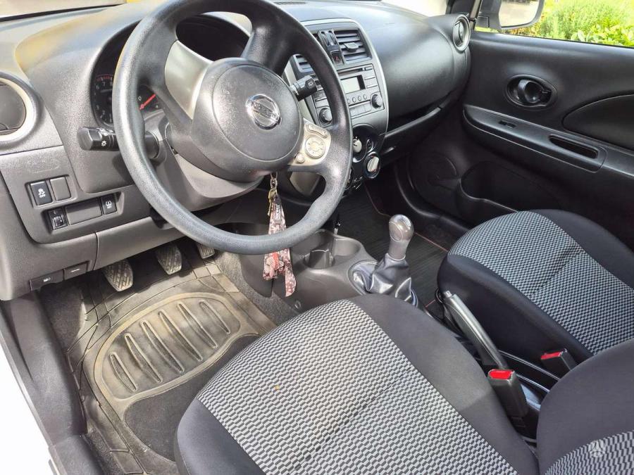 White Nissan Micra 2016 in Kaunas, with an engine capacity of 1.20 L and mileage of 73 thousand km for 3500 €, photo 9 on AUTOMOTO.COM.LV
