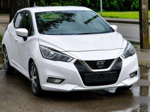 White Nissan Micra 2018 in Jurbarkas, with an engine capacity of 1.50 L and mileage of 231 thousand km for 5700 €, photo 4 on AUTOMOTO.COM.LV