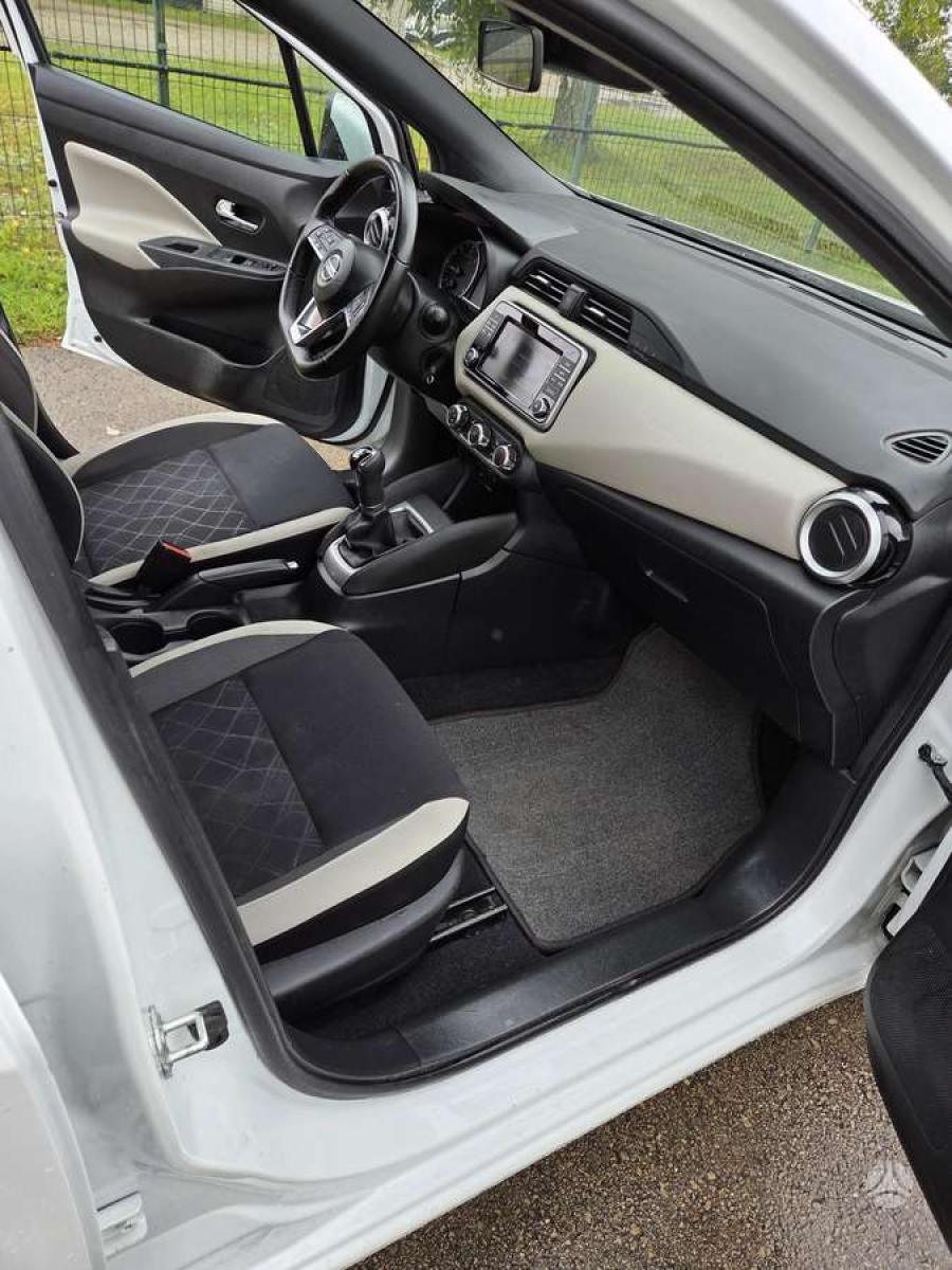 White Nissan Micra 2018 in Jurbarkas, with an engine capacity of 1.50 L and mileage of 231 thousand km for 5700 €, photo 6 on AUTOMOTO.COM.LV