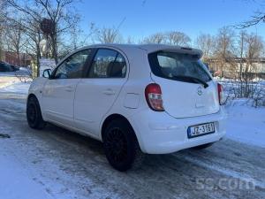 White Nissan Micra 2012 in Riga, with an engine capacity of 1.20 L and mileage of 130 thousand km for 2850 €, photo 5 on AUTOMOTO.COM.LV