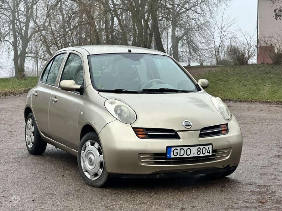 Dzeltens Nissan Micra 2004 Viļņa, ar dzinēja tilpumu 1.46 L un nobraukumu 220 tūkst. km par 599 €, foto 1 vietnē AUTOMOTO.COM.LV