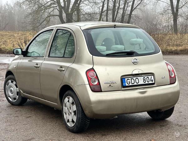 Dzeltens Nissan Micra 2004 Viļņa, ar dzinēja tilpumu 1.46 L un nobraukumu 220 tūkst. km par 599 €, foto 4 vietnē AUTOMOTO.COM.LV