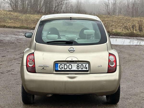 Dzeltens Nissan Micra 2004 Viļņa, ar dzinēja tilpumu 1.46 L un nobraukumu 220 tūkst. km par 599 €, foto 5 vietnē AUTOMOTO.COM.LV