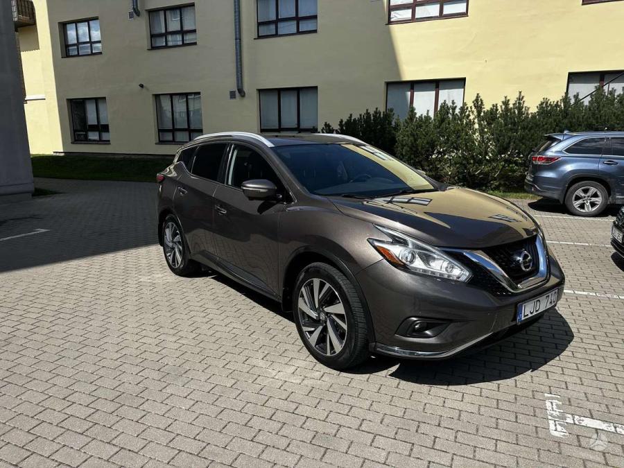 Brown Nissan Murano 2015 in Vilnius, with an engine capacity of 3.50 L and mileage of 163 thousand km for 10200 €, photo 1 on AUTOMOTO.COM.LV