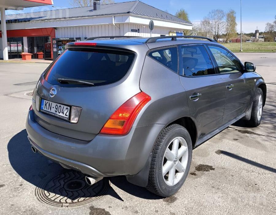 Pelēks Nissan Murano 2005 Rīga, ar dzinēja tilpumu 3.50 L un nobraukumu 173 tūkst. km par 3200 €, foto 5 vietnē AUTOMOTO.COM.LV