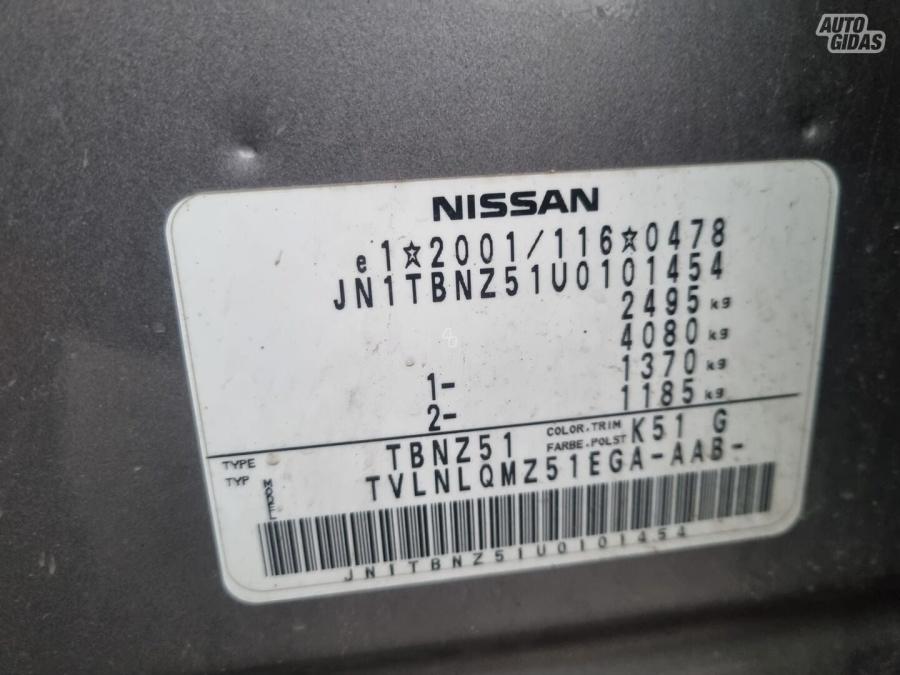 Pelēks Nissan Murano 2012 Tauragė, ar dzinēja tilpumu 2.50 L un nobraukumu 255 tūkst. km par 4500 €, foto 36 vietnē AUTOMOTO.COM.LV