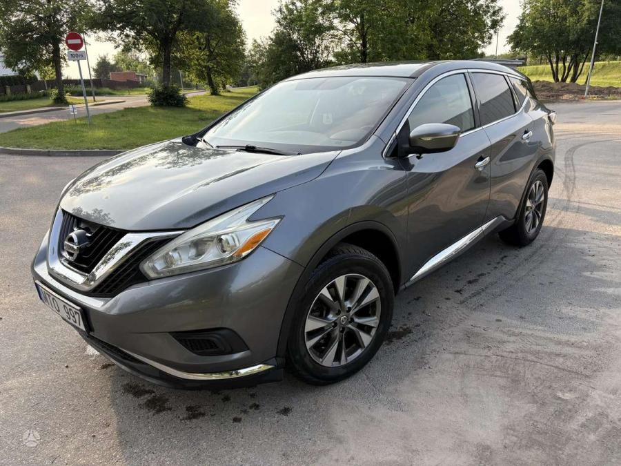 Grey Nissan Murano 2016 in Trakai, with an engine capacity of 3.50 L and mileage of 163 thousand km for 12900 €, photo 1 on AUTOMOTO.COM.LV