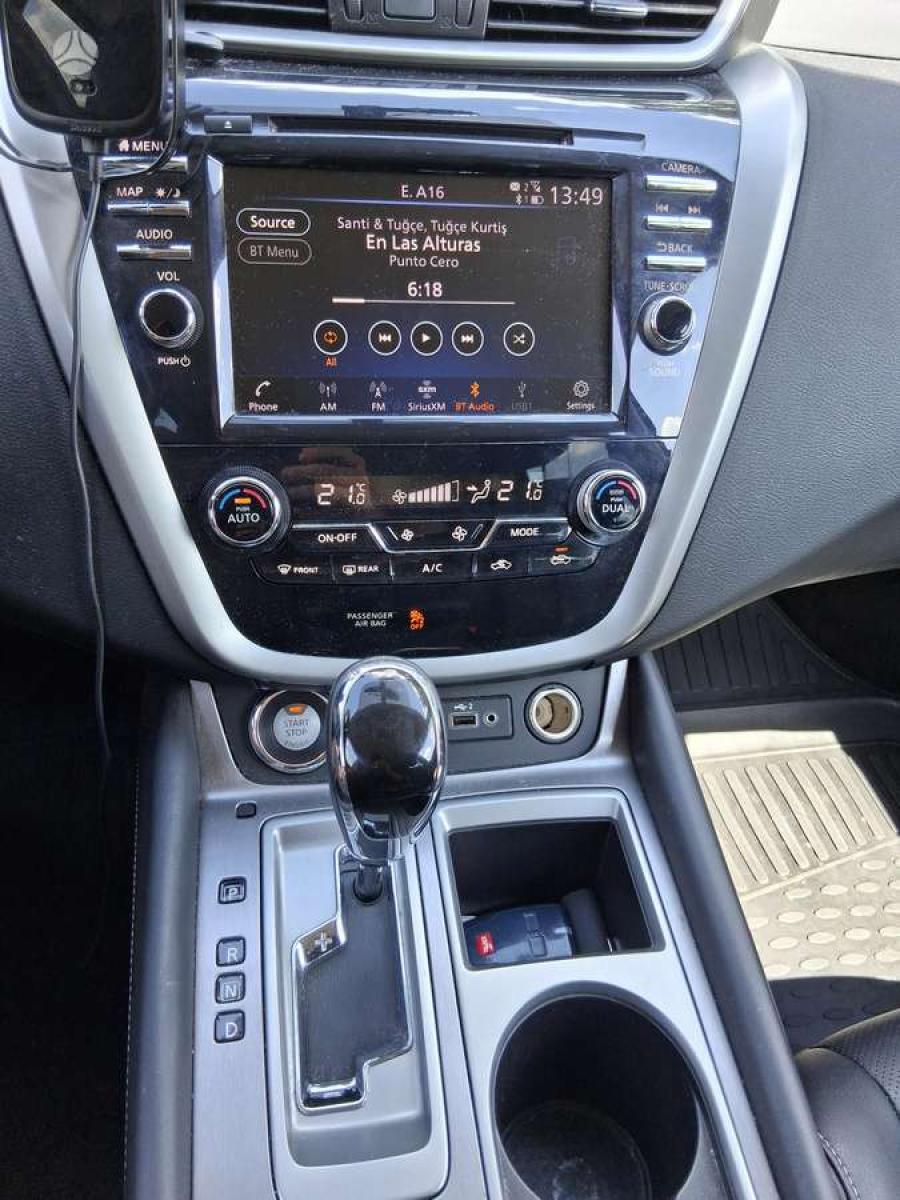 Grey Nissan Murano 2019 in Vilnius, with an engine capacity of 3.50 L and mileage of 35 thousand km for 18500 €, photo 27 on AUTOMOTO.COM.LV
