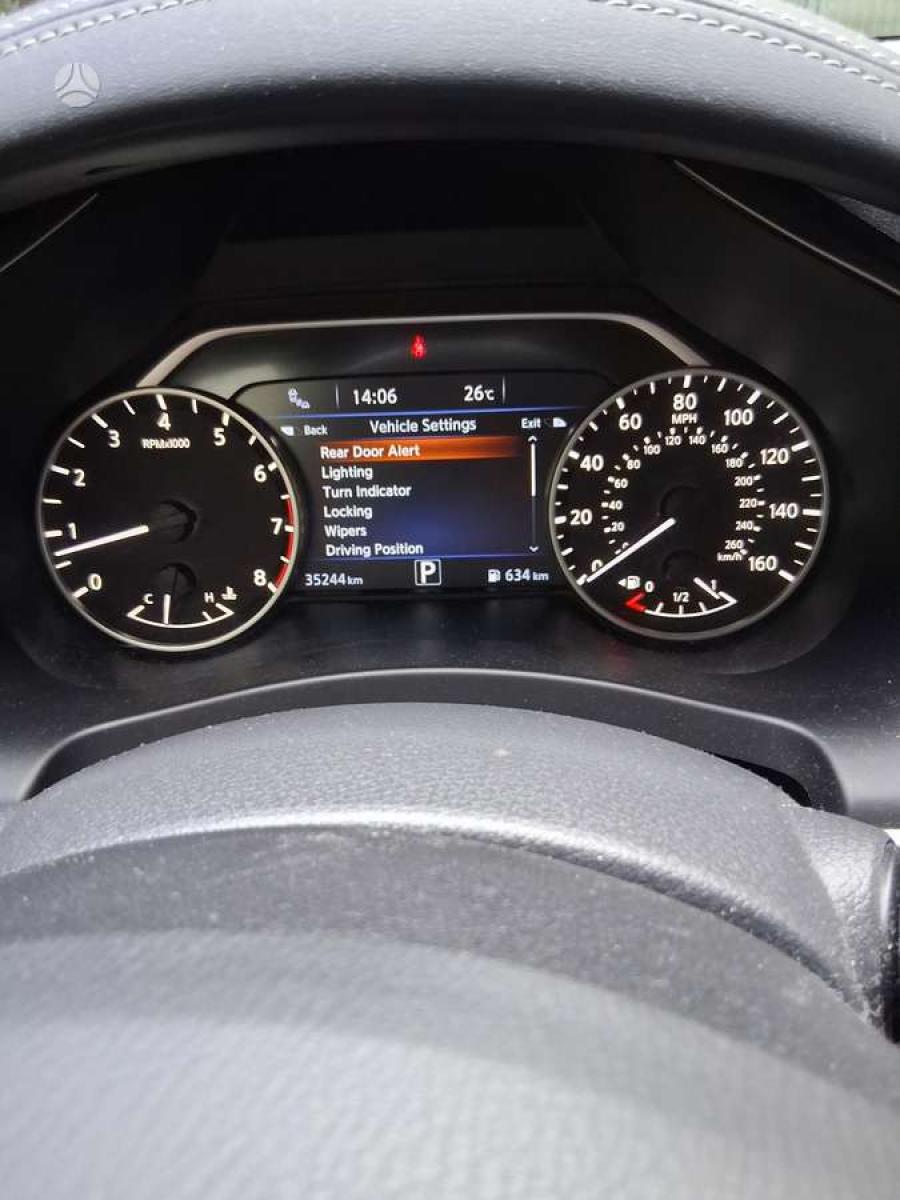 Grey Nissan Murano 2019 in Vilnius, with an engine capacity of 3.50 L and mileage of 35 thousand km for 18500 €, photo 35 on AUTOMOTO.COM.LV