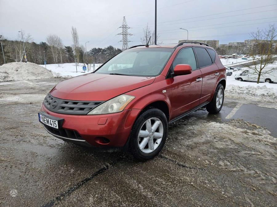 Red Nissan Murano 2006 in Vilnius, with an engine capacity of 3.50 L and mileage of 351 thousand km for 900 €, photo 1 on AUTOMOTO.COM.LV