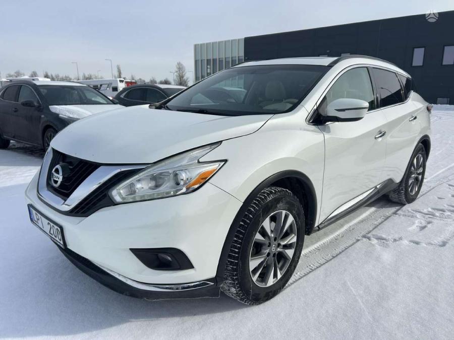 White Nissan Murano 2015 in Vilnius, with an engine capacity of 3.50 L and mileage of 196 thousand km for 11990 €, photo 3 on AUTOMOTO.COM.LV