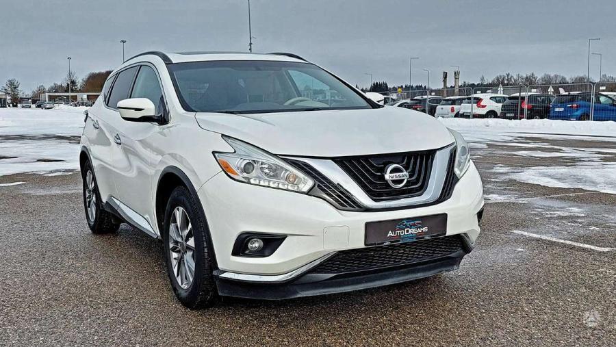 Balts Nissan Murano 2016 Viļņa, ar dzinēja tilpumu 3.50 L un nobraukumu 196 tūkst. km par 11990 €, foto 1 vietnē AUTOMOTO.COM.LV
