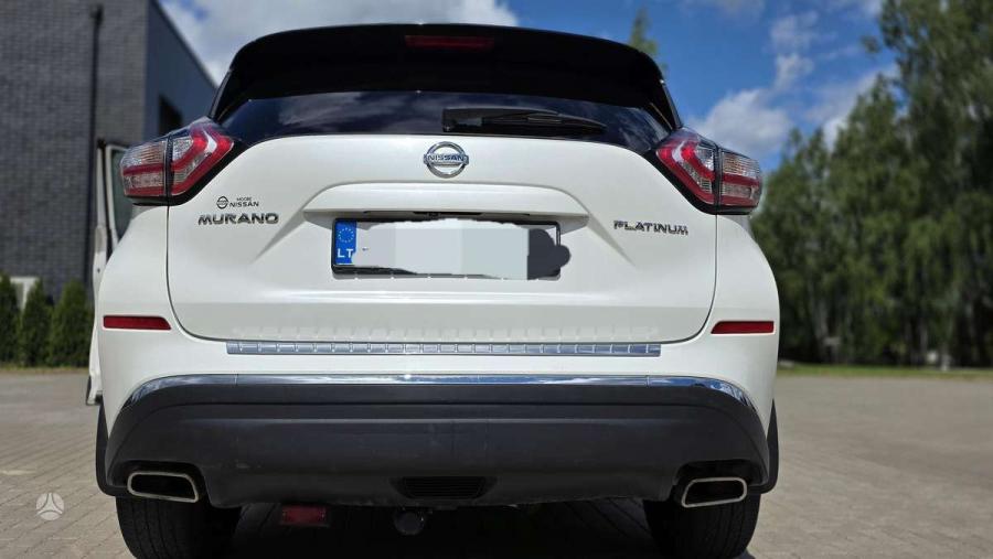 White Nissan Murano 2016 in Vilnius, with an engine capacity of 3.50 L and mileage of 114 thousand km for 10500 €, photo 7 on AUTOMOTO.COM.LV