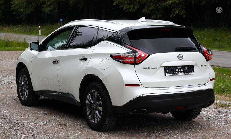 White Nissan Murano 2017 in Kretinga, with an engine capacity of 3.50 L and mileage of 113 thousand km for 13800 €, photo 8 on AUTOMOTO.COM.LV