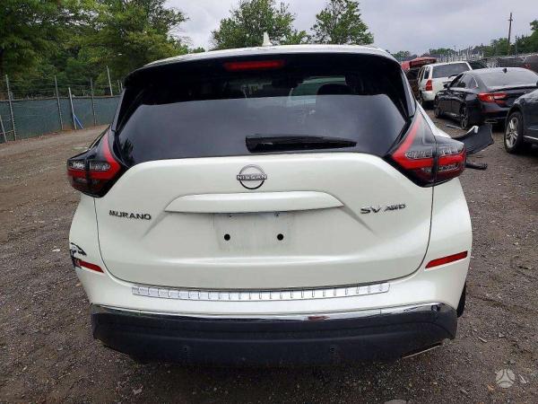 White Nissan Murano 2023 in Klaipeda, with an engine capacity of 3.50 L and mileage of 41 thousand km for 7437 €, photo 6 on AUTOMOTO.COM.LV