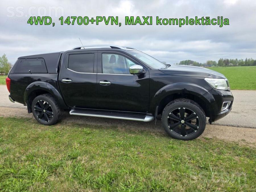 Black Nissan Navara 2017 in Cesis, with an engine capacity of 2.30 L and mileage of 214 thousand km for 17787 €, photo 1 on AUTOMOTO.COM.LV