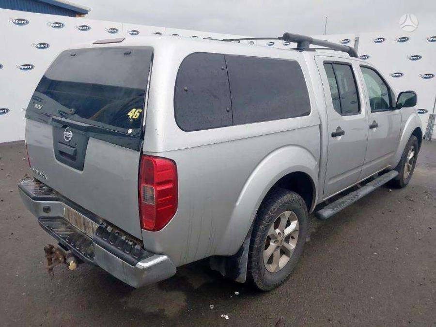 Grey Nissan Navara 2012 in Plunge, with an engine capacity of 2.49 L and mileage of 185 thousand km for 4600 €, photo 3 on AUTOMOTO.COM.LV