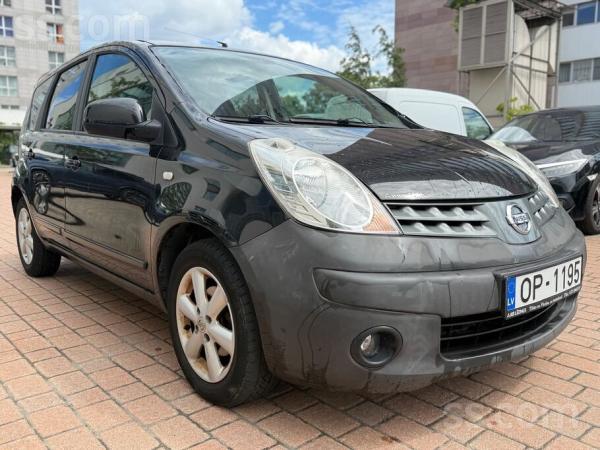 Black Nissan Note 2006 in Riga, with an engine capacity of 1.40 L and mileage of 0 thousand km for 2500 €, photo 1 on AUTOMOTO.COM.LV
