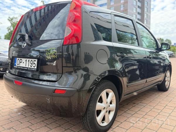 Black Nissan Note 2006 in Riga, with an engine capacity of 1.40 L and mileage of 0 thousand km for 2500 €, photo 5 on AUTOMOTO.COM.LV